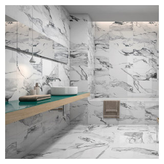 Crash Matt Marble Effect Tiles - Bathroom - Other - by Direct Tile ...