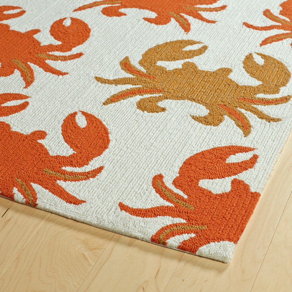 Kaleen Sea Isle Handmade indoor outdoor area rug Ivory polypropylene, 9 ...