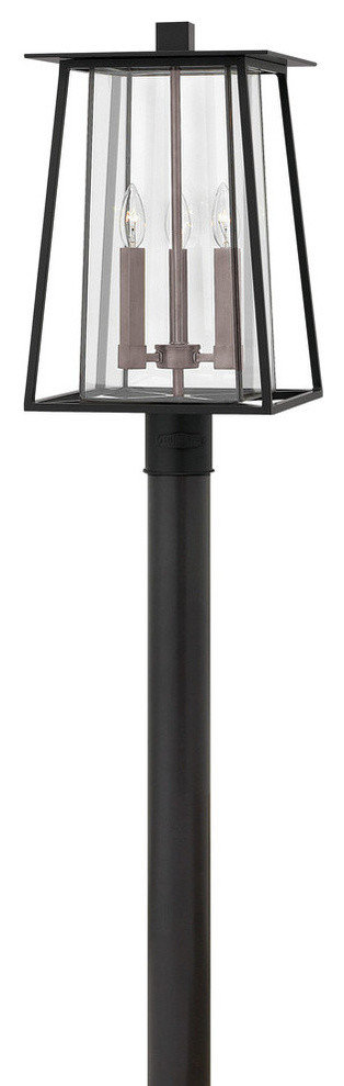 Outdoor Walker Post Top/ Pier Mount, Black - Transitional - Post Lights ...