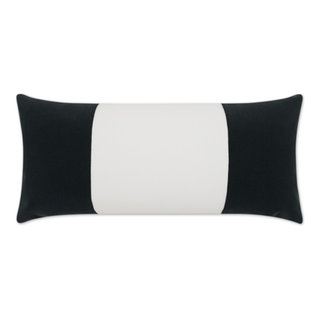 Outdoor Sundance Band Lumbar Pillow - Charcoal, 12" x 24 ...