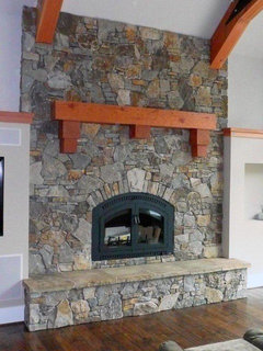 70's style fireplace