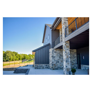 Modern Black Horse Ashlar Home - Traditional - Exterior - Omaha - by ...