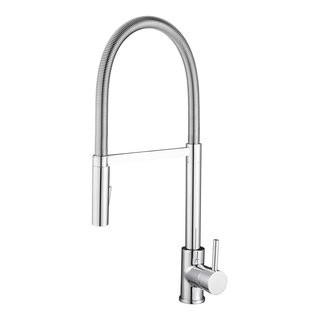 Barista Pull-down Kitchen Faucet, Polished Chrome - Contemporary ...
