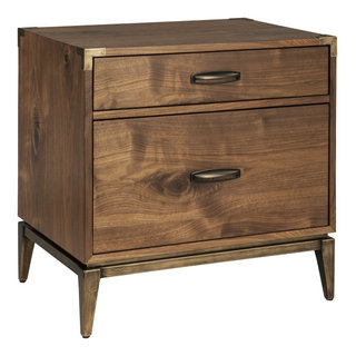 Modus Adler Nightstand, Natural Walnut - Midcentury - Nightstands And ...
