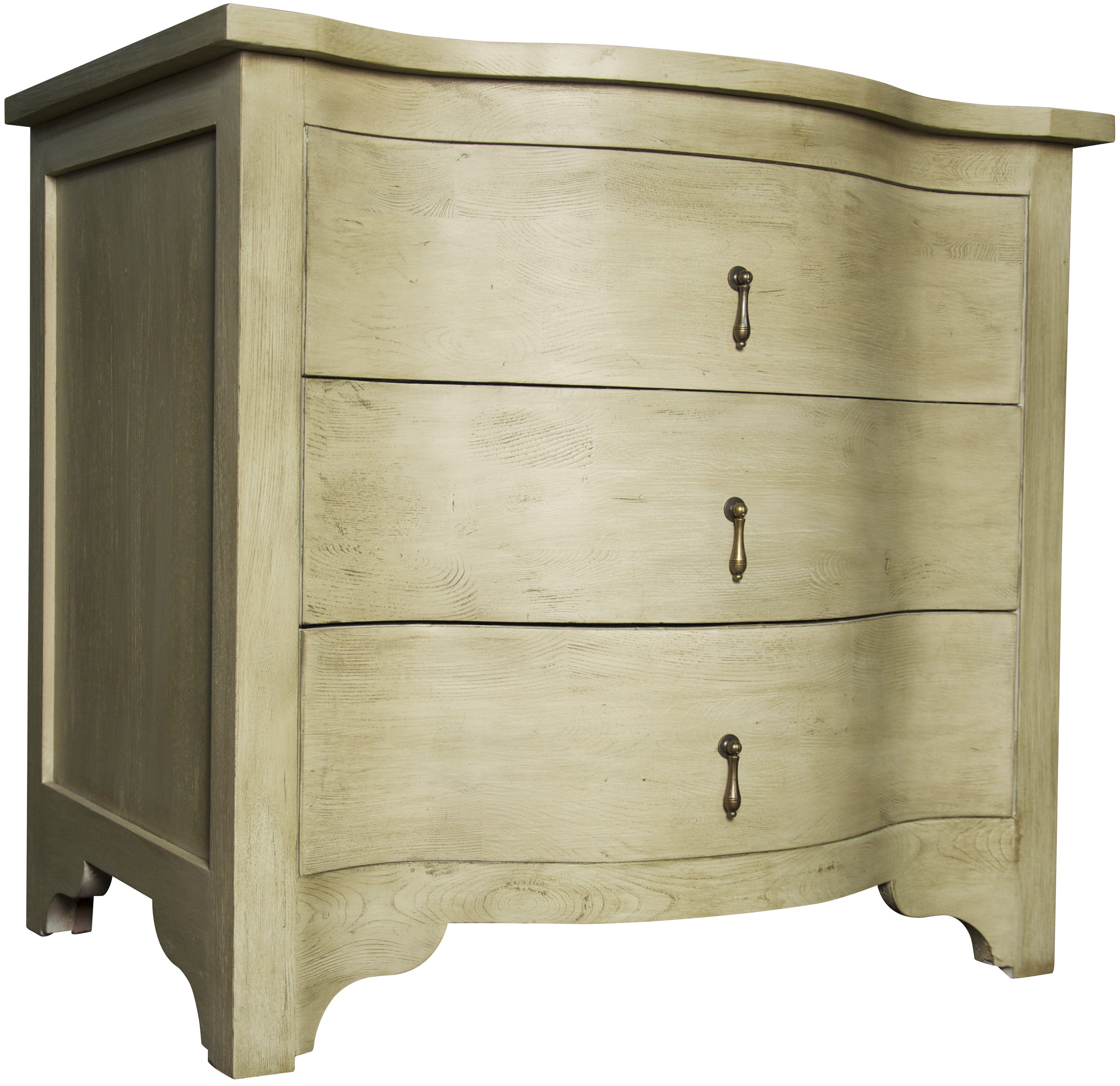 Curved Front Side Table - Transitional - Side Tables And End Tables ...