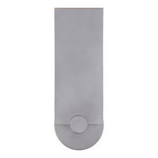 Flipout LED Wall Sconce, Sand Silver with Clear/Sand Blasting Inside ...