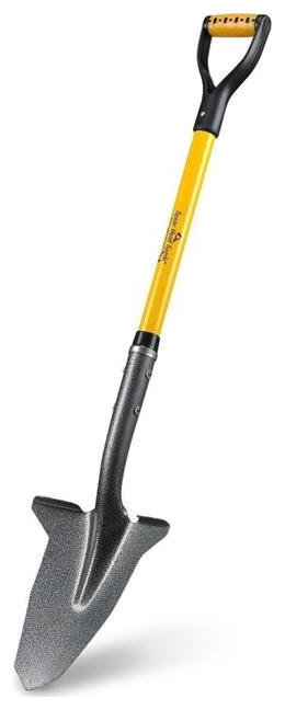 Spear Head Spade SHFD3 Yellow Short Reinforced Fiberglass Handle with ...