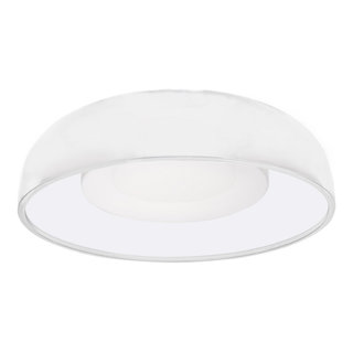 Beacon Flush Mount Light, White, 20"Dx4.875"H, 20"Dx4.875"H ...