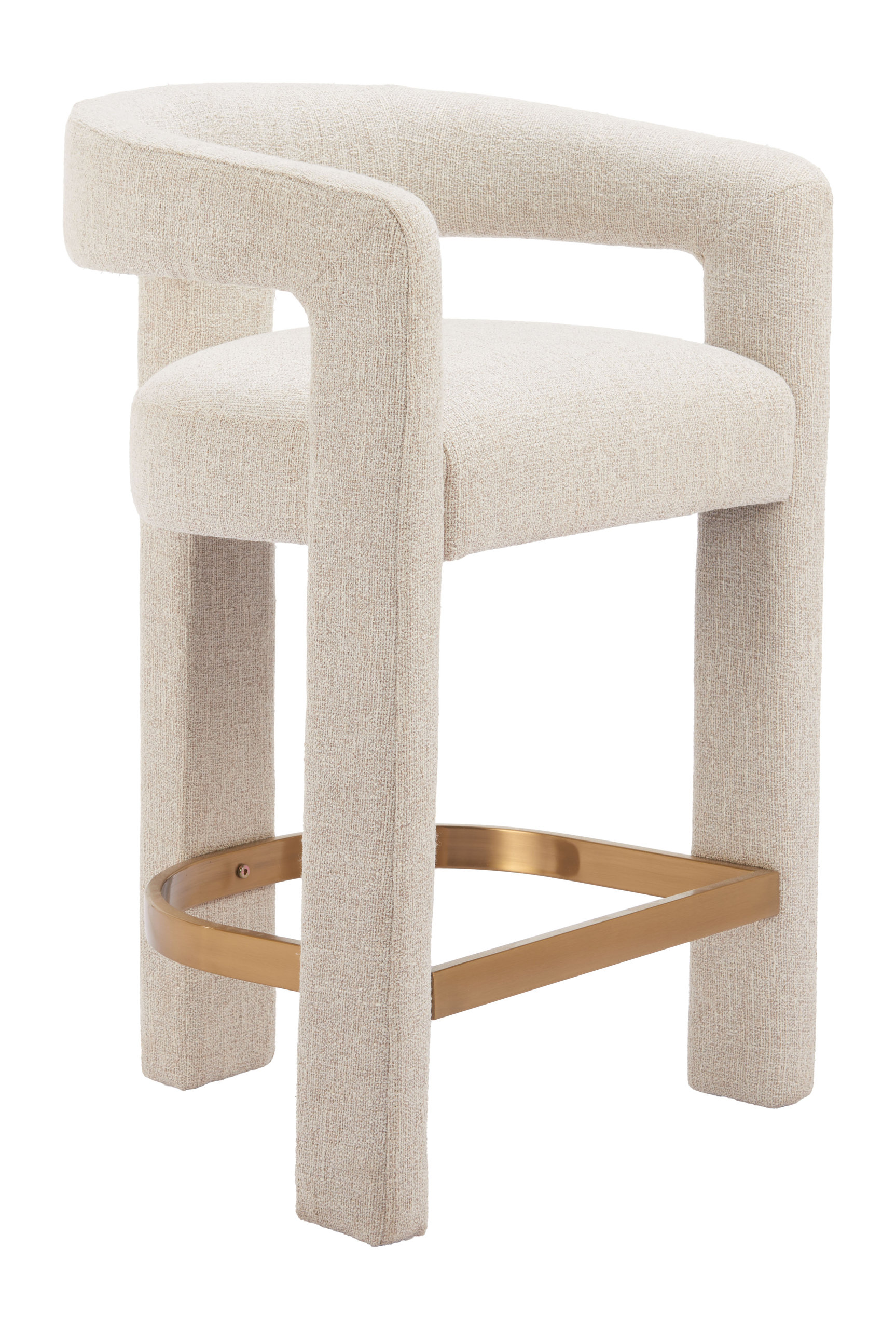 Saiko Counter Stool Beige - Transitional - Bar Stools And Counter ...