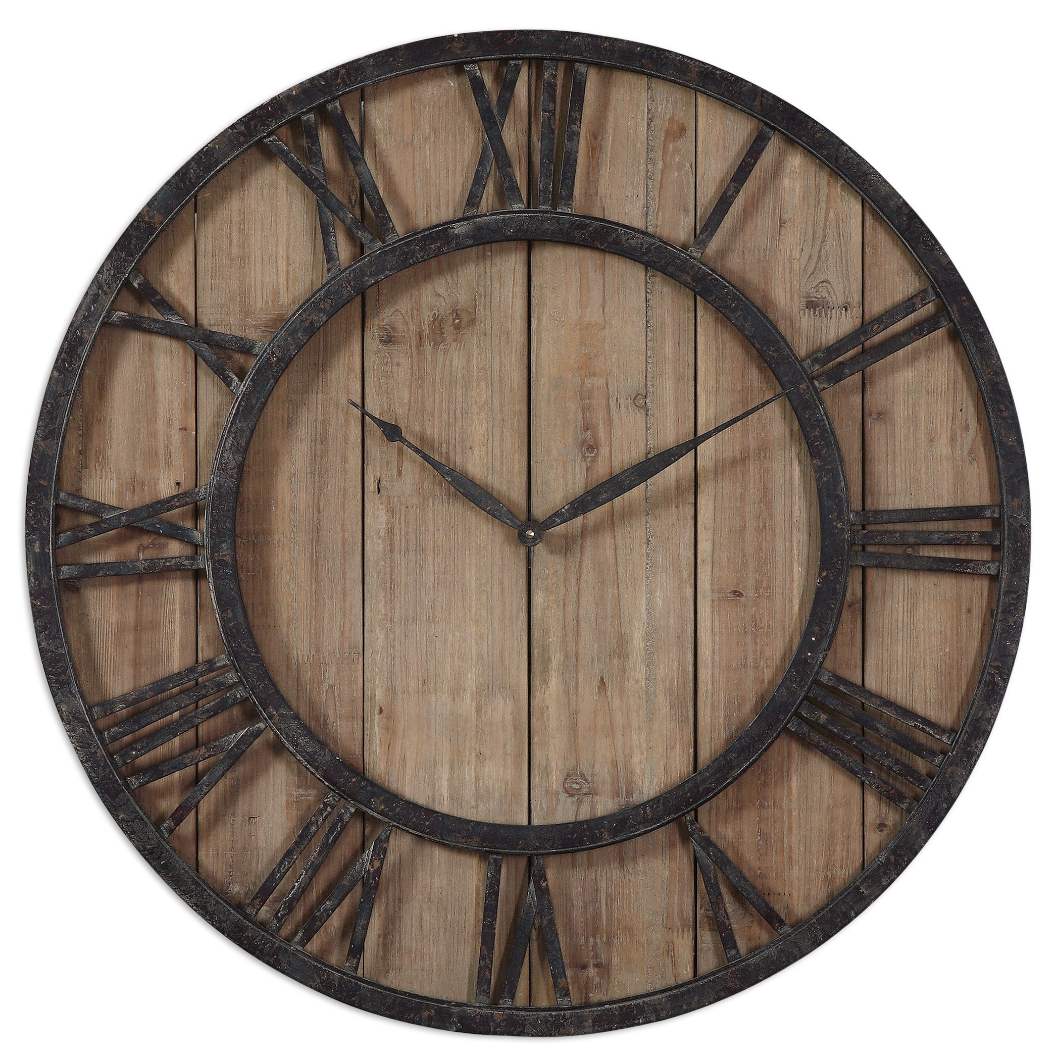 Uttermost Powell Wall Clock - Industrial - Wall Clocks - by Buildcom ...