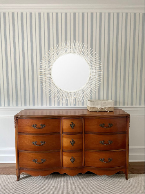 Mirror above dresser/changing table