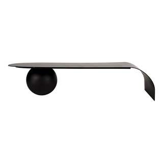 Rosario Coffee Table, Black Metal - Industrial - Coffee Tables - by ...