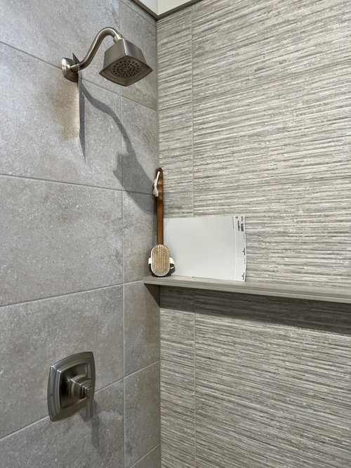 Have you used groove porcelain tiles in the shower?