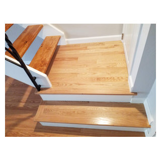 Red oak - Modern - Staircase - San Francisco - by Artisan Wood Floors ...