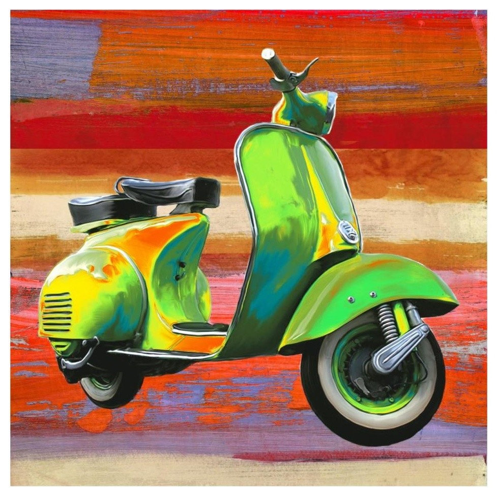 "Pop Scooter I" Digital Paper Print by Teo Rizzardi, 20"x20", 32"x32 ...