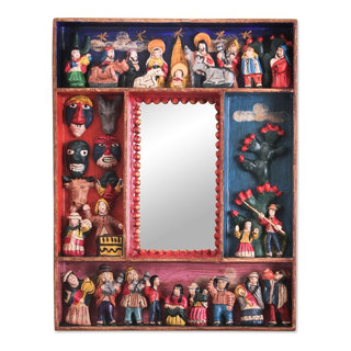 Handmade Little Carnaval Mirror - Peru - Southwestern - Wall Mirrors ...