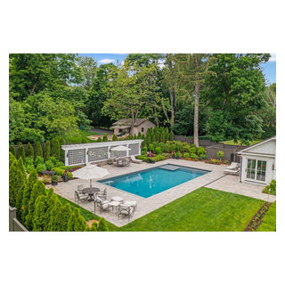 Hartford, CT Rectangular Pool with Landscaper EA Quinn - Modern - Pool ...