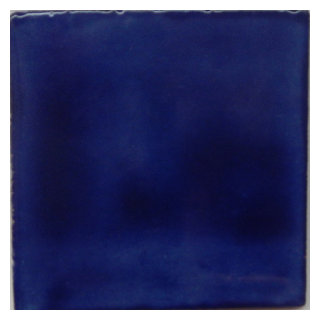 Individual Piece Mexican Talavera Handmade Tile, Washed Blue, Sample ...