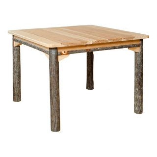 Hickory Log Table, 42 Inch - Rustic - Dining Tables - by Furniture Barn ...