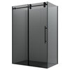 Echarri Rectangle Sliding Frameless Shower Enclosure, Tinted Glass, 48" W X 78"h - Contemporary ...