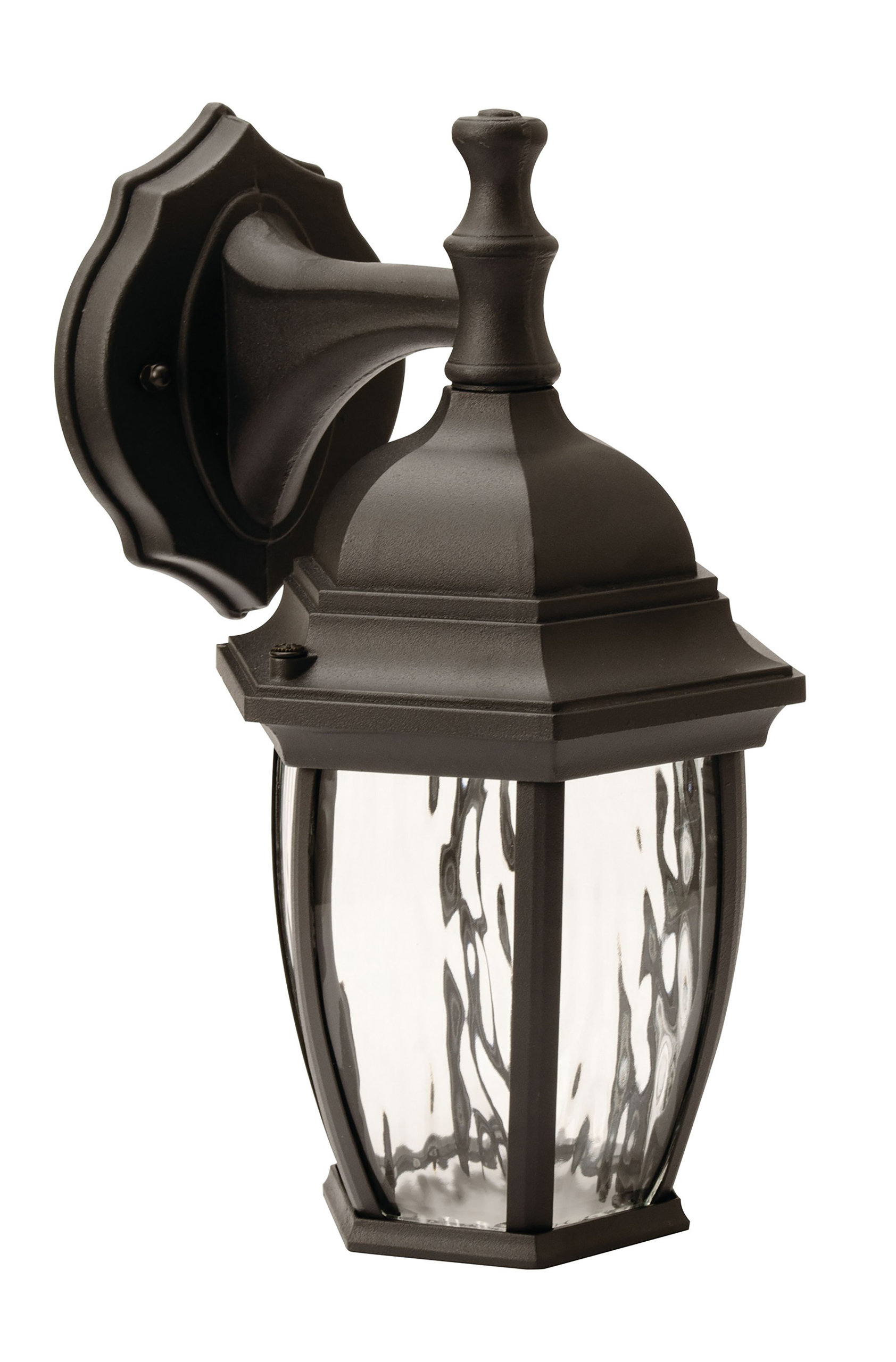 Clark, Outdoor Lantern, 12", Black Finish, Clear Glass Shade ...