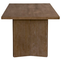 Fraser Rectangular Dining Table, Brown - Farmhouse - Dining Tables - by LH Home | Houzz