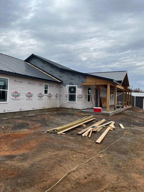 How should I do the rock trim for this house