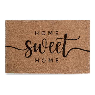 Home Sweet Home Front Coir Door Mat Rug 18x28 - Contemporary - Doormats ...
