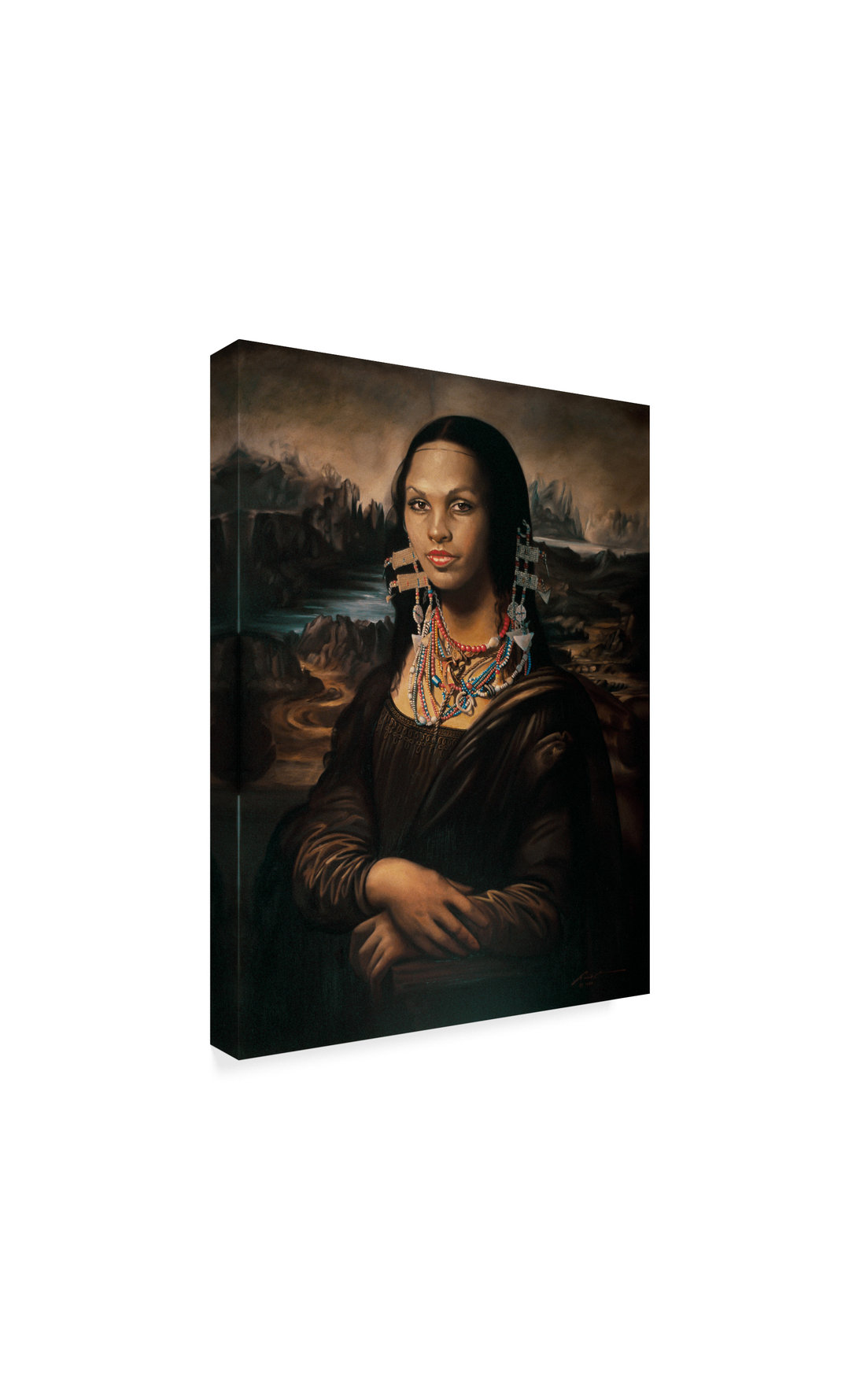 "Lisa Mona" by D. Rusty Rust, Canvas Art, 24"x18" - Southwestern ...