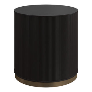 Kalla Side Table, Charcoal - Contemporary - Side Tables And End Tables ...