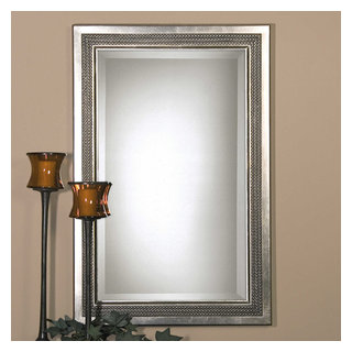 Triple Bead Modern Rectangular Mirror - Transitional - Wall Mirrors ...