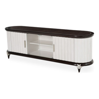 Paris Chic Media Cabinet Espresso - Transitional - Entertainment ...