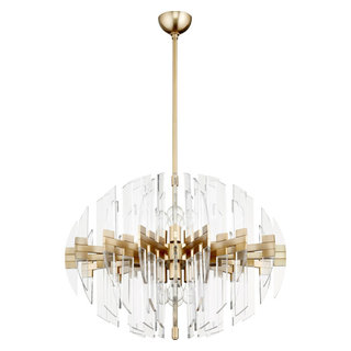 ZION 30" 8-Light OVAL AGB - Contemporary - Pendant Lighting - by Hudson ...