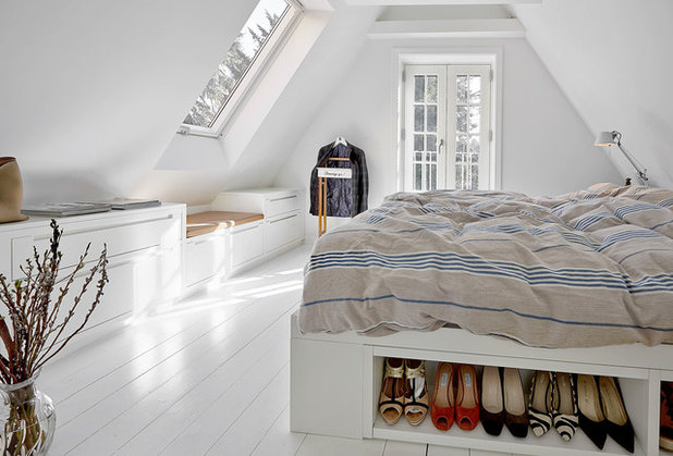 Så inreder du sovrum med snedtak