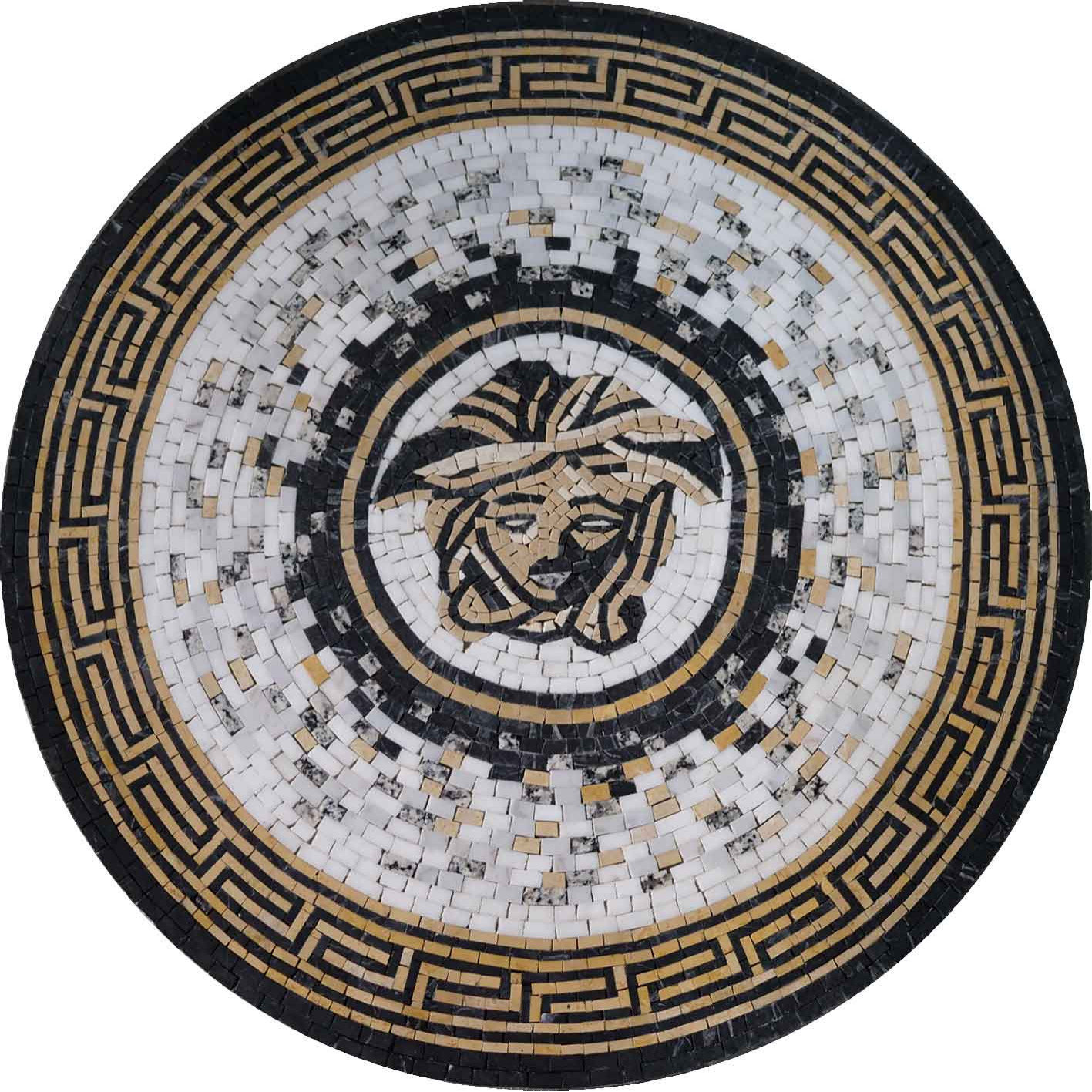 Mosaic Artwork - Ancient Versace, 60" x 60" - Traditional - Tile Murals ...