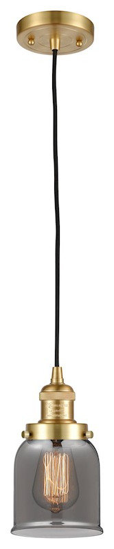 Innovations 53 SM Bell 1-Lt Corded Mini Pendant, S Gold/Plated SM, 201C ...