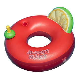 Inflatable Red and Green Swimming Pool Ring Float 41-Inch - Modern ...