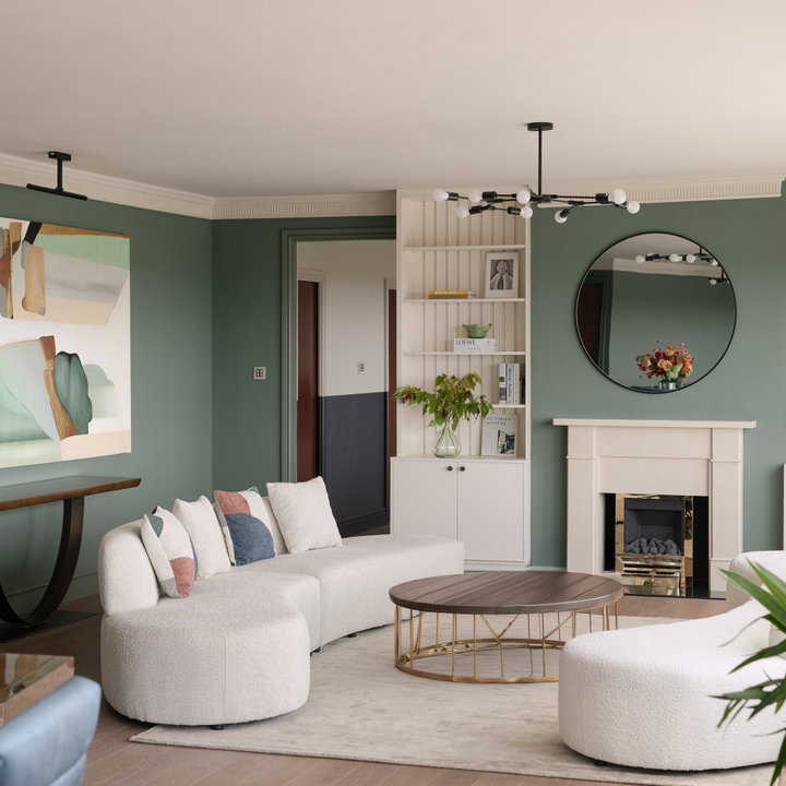 75 Beautiful Living Room with a Chimney Breast Ideas and Designs - June ...