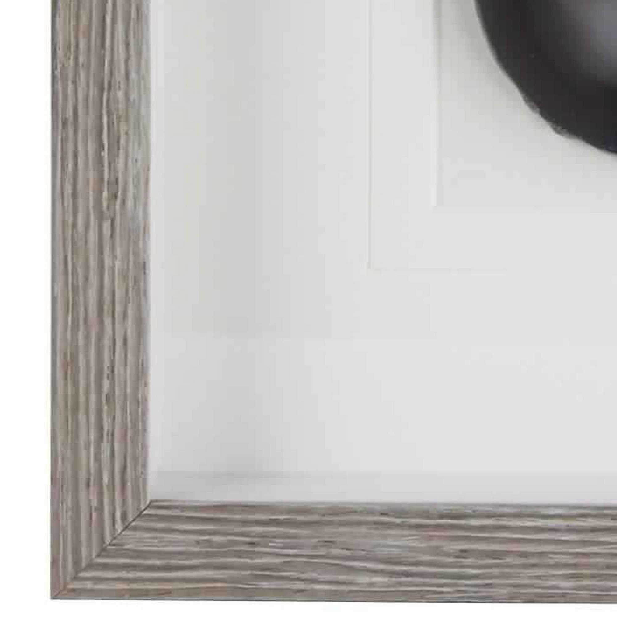 Square Wooden Shadow Box with Faux Stone Inlay, Brown and Black ...