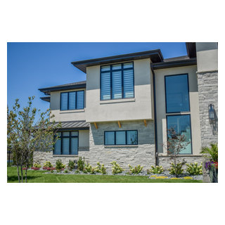 Fond Du Lac Ashlar Home - Midcentury - Exterior - Omaha - by Edward's ...