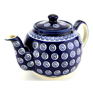 Polish Pottery Teapot - Coffee Pot - Zaklady Boleslawiec - Capacity: 1 ...