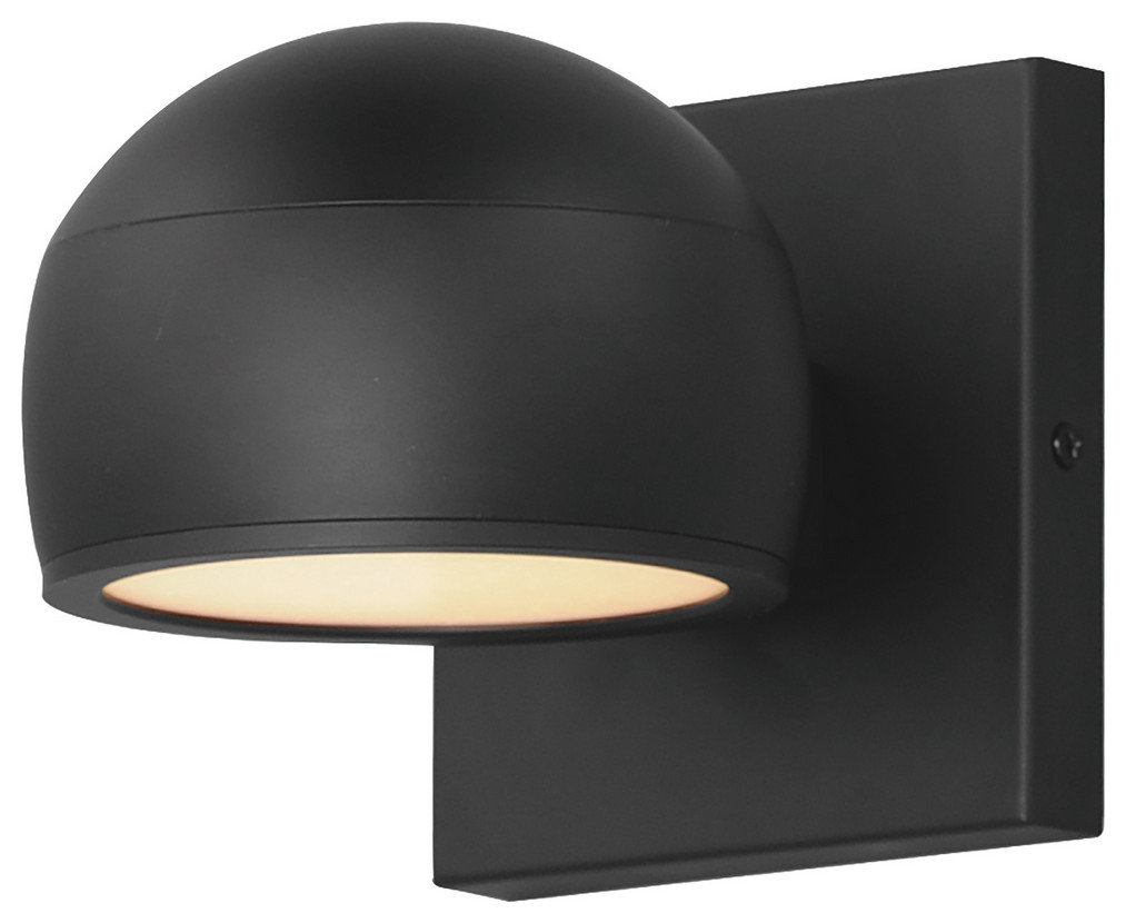 Modular LED Outdoor Wall Sconce in Black - Transitional - Outdoor Wall ...