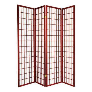 Modern Classic Room Divider, Window Pane Rice Paper Screens - Asian ...