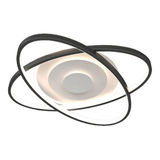 Round LED Ceiling Light For Living Room, Dining Room, Study, L17.7xw17 ...