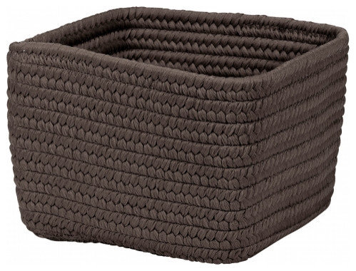 Colonial Mills Basket Braided Craft Basket Misted Grey Rectangle, 10 ...