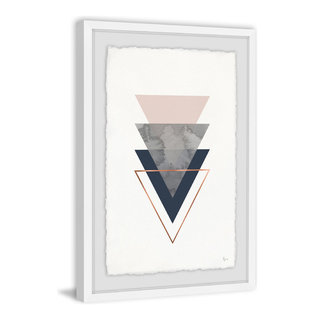 "Triangular Prism" Framed Painting Print, 8"x12" - Contemporary ...