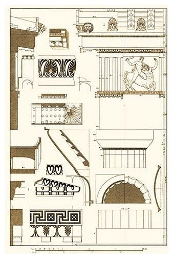 Details of Parthenon at Athens, 20" x 30" - Mediterranean - Prints And ...