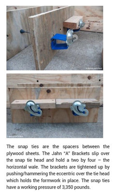 Concrete wall: leftover hardware stuck