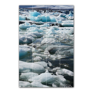 Glacier Ceramic Tile Wall Mural HZ500740, 32" Wide x 48" High ...