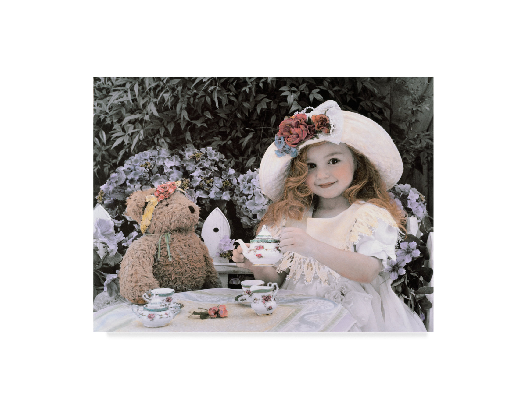 Sharon Forbes 'The Garden Party' Canvas Art, 19"x14" - Contemporary ...